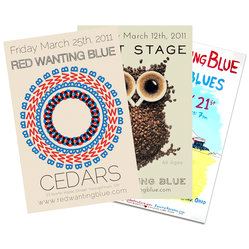 Red Wanting Blue ConcertPosters | Red Wanting Blue Online Store