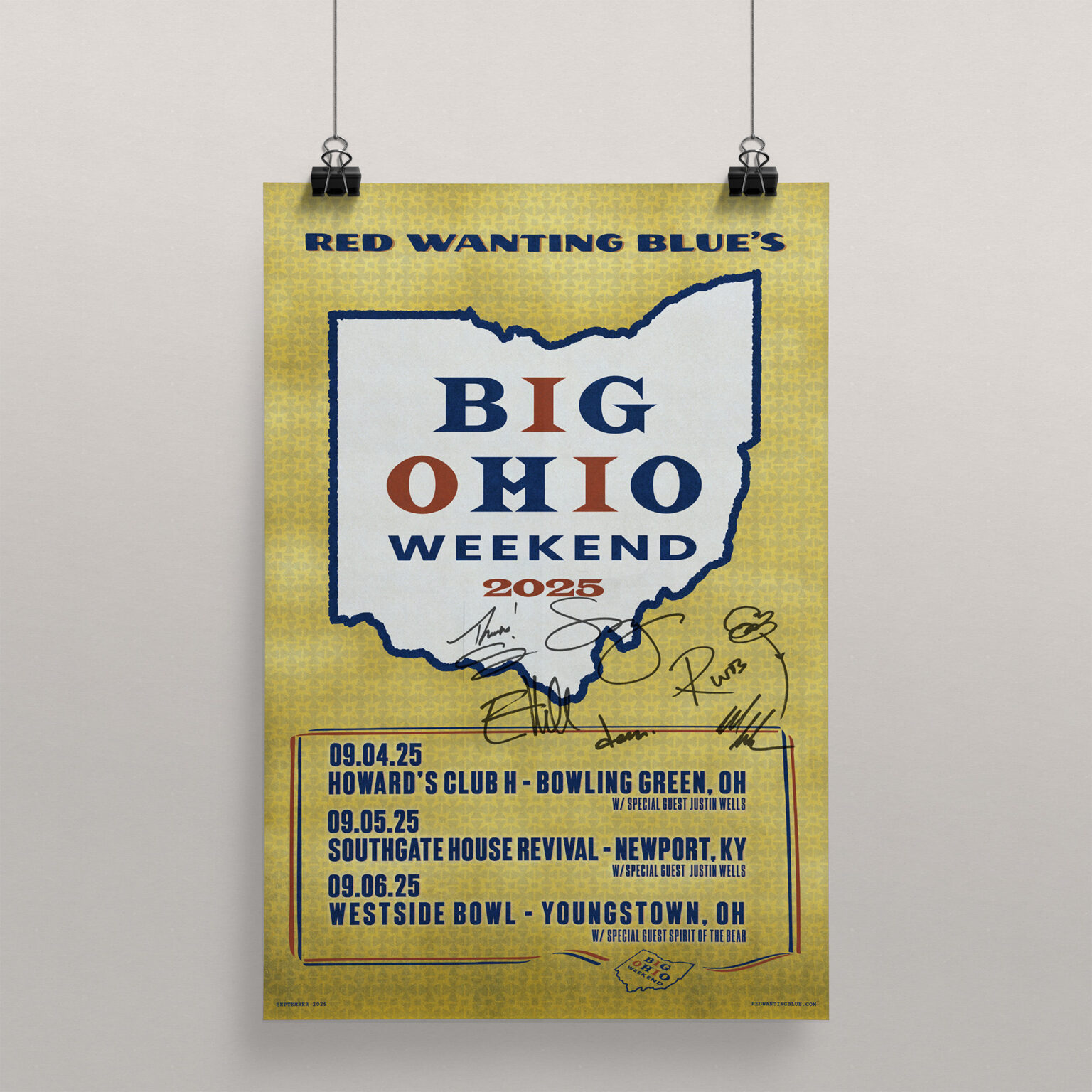 Big Ohio Weekend 2025 Poster (Signed) | Red Wanting Blue Online Store